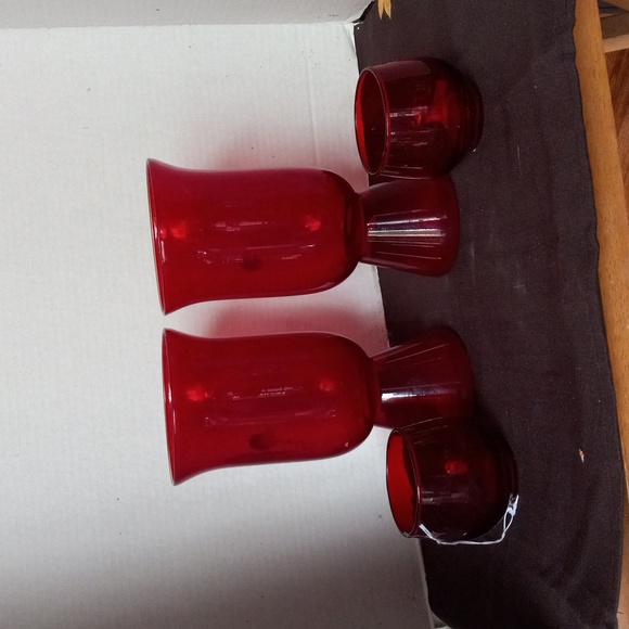 Viking | Accents | Mini Viking Honeycomb Ruby Red Glass Vase 2 With ...